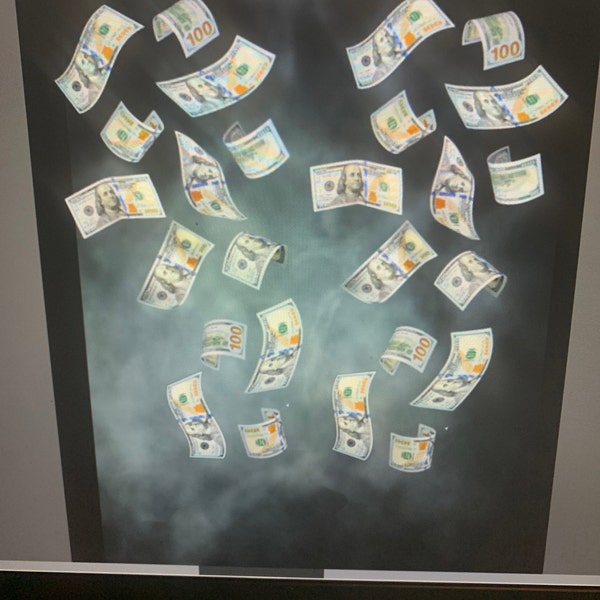 Falling Hundreds Money Spiral PNG Transparent Overlay - Floating ...