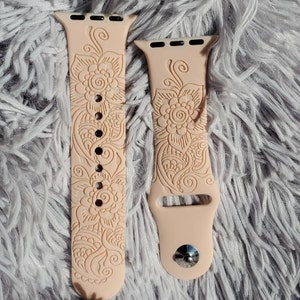 DIGITAL DOWNLOAD Hand-drawn Flower Paisley Watchband File, Svg, Watch ...