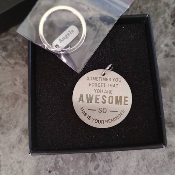 Personalized Inspirational Keychain,proud of You Gift,you Are Awesome ...