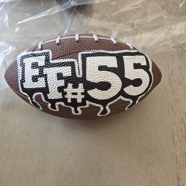 Personalized Hand-painted Mini Footballs - Custom Name Sports Gifts ...