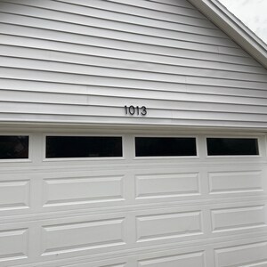 NO DRILLING REQUIRED 4.5 Vinyl Siding House Numbers and Letters Black ...