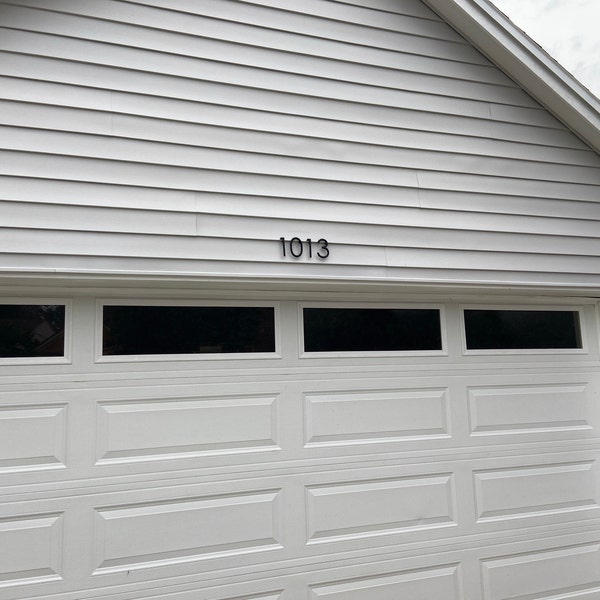 NO DRILLING REQUIRED 4.5" Vinyl Siding House Numbers and Letters Black ...