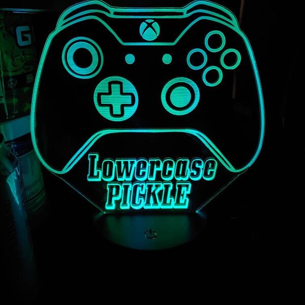 Game Controller Night Light, Personalized Free, LED Night Lamp, With ...