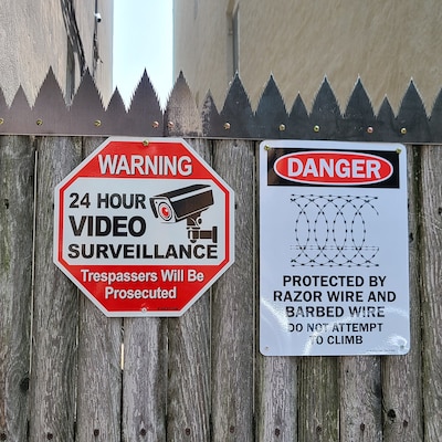 24 Long Side Mount Metal Security Fence Wall Spikes Anti-climb Fence ...