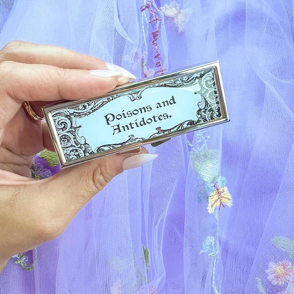 Poisons and Antidotes Pill Box - Steampunk, Gothic, Curious, Strange ...