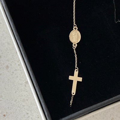 14K Gold Butterfly Cross Necklace, Crucifix Y Necklace, Butterfly ...