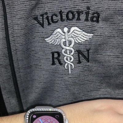 Personalized Ladies Nurse/doctor Embroidered Full Zip Jacket - Etsy