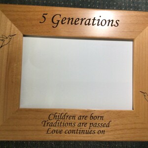 4 X 6 Generations Picture Frame - Etsy