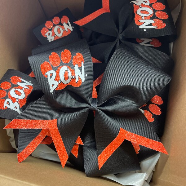 School Spirit Bow - High School Cheer - Team Bow - Custom Hair Bow ...