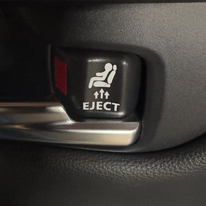 Eject Button Decal, Car Decal, Eject Passenger Button, Blank Button ...