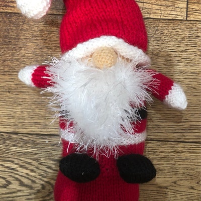 PDF Knitting Pattern Santa Gonk Xmas Gnome Toy Ornament & Chocolate ...
