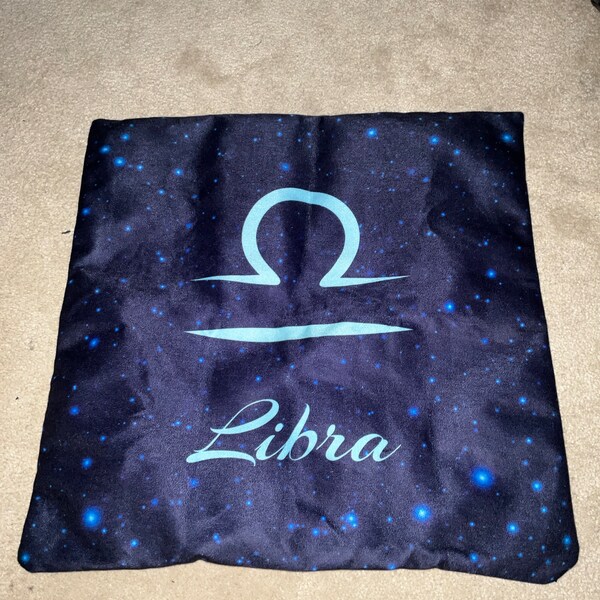 Zodiac Sign Pillow Cover, Knitted Soft Fabric Horoscope Cushion - Etsy
