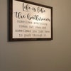 Life is Like the Bathroom - Cursive | Farmhouse Sign | Wood | Bathroom ...