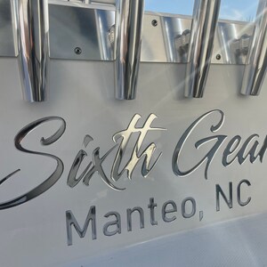 Custom Boat Decals Pontoon Name Raised Domed | Etsy