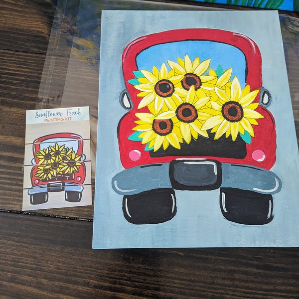 Bluey Canvas Painting Kit + Video Tutorial, Painting Party Kit, DIY ...