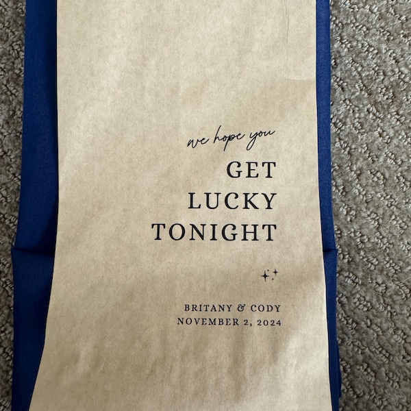 Lottery Wedding Favor Bags Lotto Ticket Wedding Favors Get Lucky ...