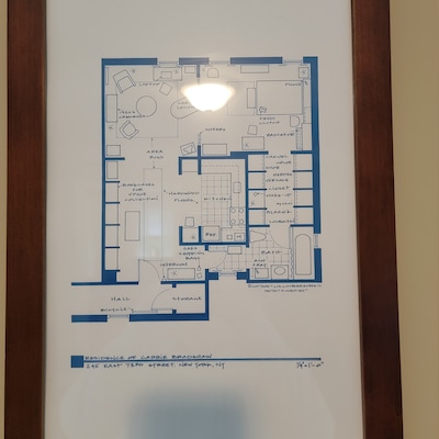 Andy Griffith Show House Floor Plan TV Show Floor Plan Blueprint Poster ...