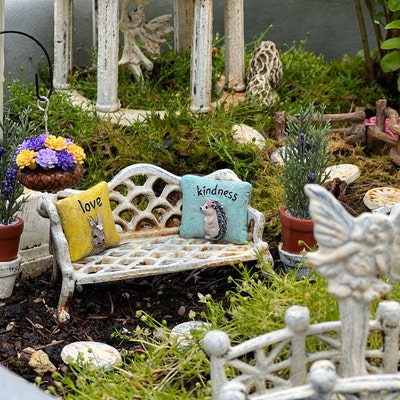 Miniature Fairy Garden Bench - Etsy