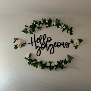 Hello Gorgeous Sign Hello Gorgeous Wooden Sign Hello - Etsy