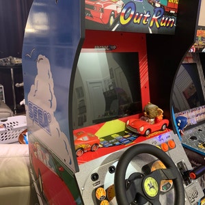 Arcade1up Cabinet Graphics Outrun Out Run Steering Wheel Graphic ...