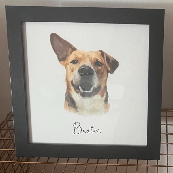 Pet Portrait Custom MULTI Pet Portrait Pet Painting Multi Dog Portrait ...