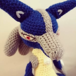 Lucario Pokemon Crochet Pattern - Etsy