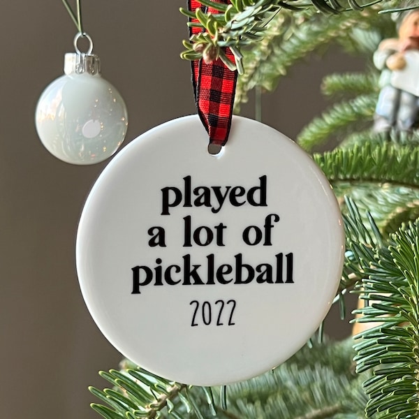 Pickleball Ornament, Pickleball Gifts, Pickleball Dad Gift, 2024 ...