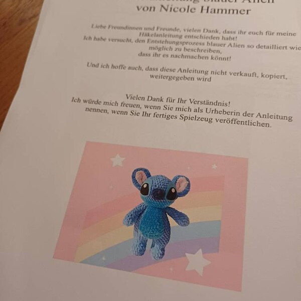 Crochet Blue Alien Pattern, Koala Crochet , Plush Toy, English and ...