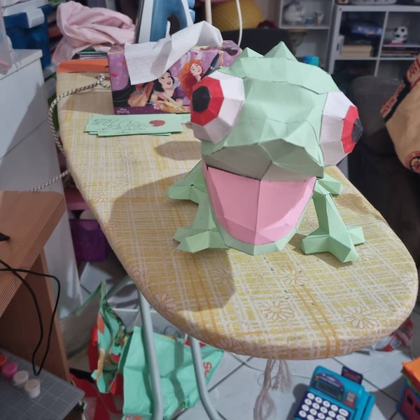 DIY Papercraft Chameleon, 3D Room Decor, Low Poly, 3D Papercraft PDF ...