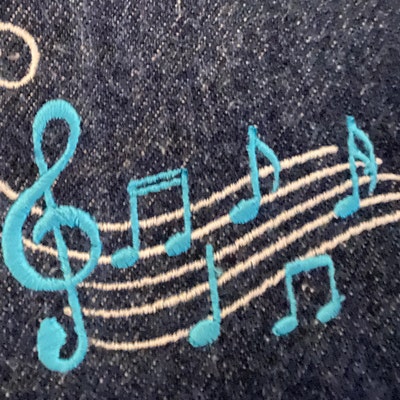 Music Note Embroidery, Musical Chord Machine Embroidery Design, Music ...