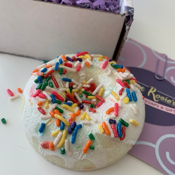 Donut Soap, Sprinkle Drizzle Doughnut, Novelty Dessert , Fake Food ...