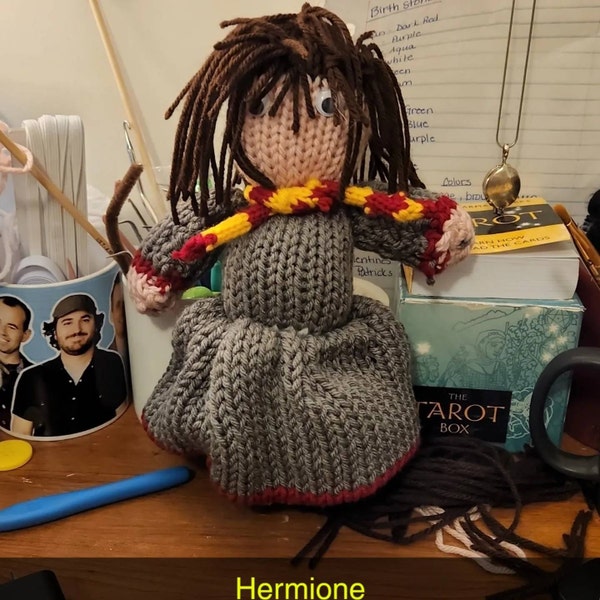 Hermione Granger Doll - Circular Knitting Machine Pattern - PDF - Etsy