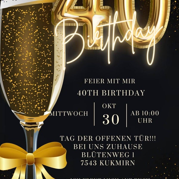 Digital 50th Birthday Invitation for Women Editable 50th Invite Evite ...