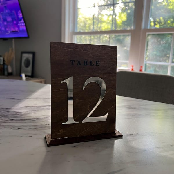Wooden Wedding Table Number - Wedding Table Decor, Rustic Country ...