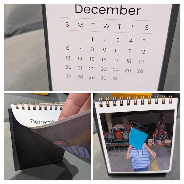 2026 Custom Photo Desk Calendar, Unique Personalized Photo Gift ...