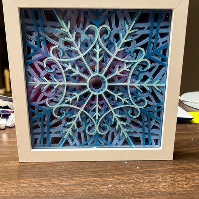 3D Layered Heart Mandala, Multilayer Heart SVG Papercut, Laser Cut ...