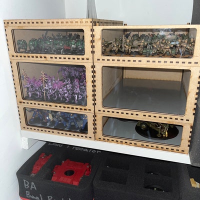 Miniature Storage Tray With Clear Acrylic Window-stackable - Etsy