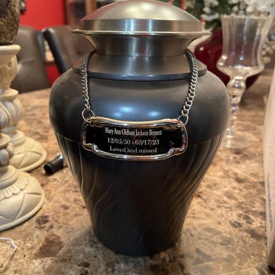 Name Tags With Custom Engraving for Urns 3 Color Options - Etsy