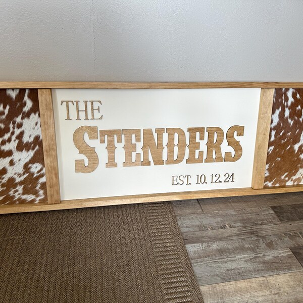 Branding Sign • Genuine Cowhide • Western Wedding - Etsy