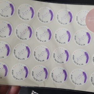 Personalized Round Business Logo Stickers Personalized Stickers Custom ...