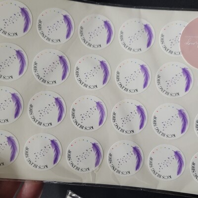 Personalized Round Business Logo Stickers Personalized Stickers Custom ...