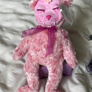 Red Hypnotic Clay Face Plush Teddy Bear - Etsy