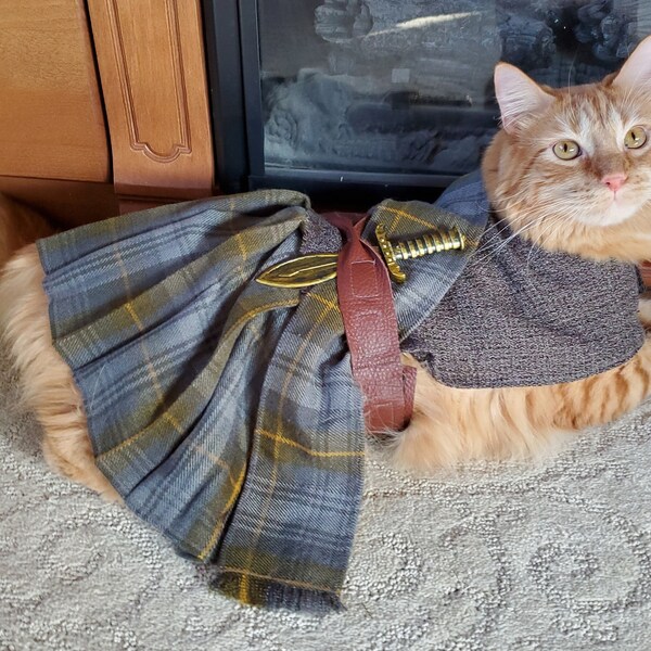 William Wallace Dog Kilt, Medieval Kilt, Ancient Dog Kilt, Tartan Kilt ...