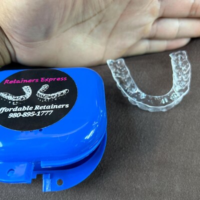 Great Fitting Retainer With Diamonds Customization or Logo.1 Top or ...