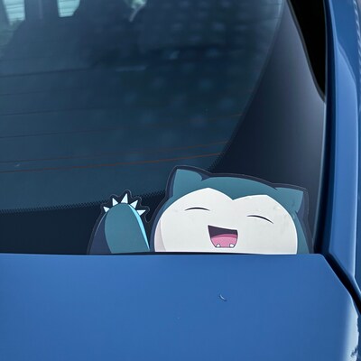 Snorlax Lazy Pocket Monster Sticker Outdoor Indoor Sticker Decal for ...