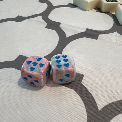 6-sided d6 Dice Random Number Spinner Ring Blue - Etsy
