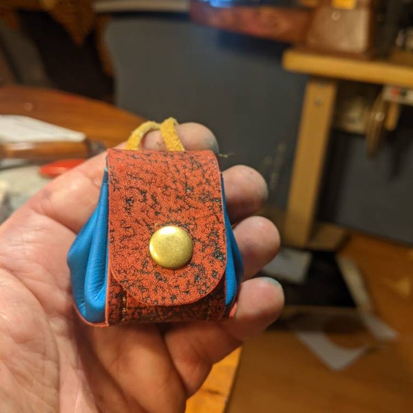 Leather Dumpling Coin Purse Pattern, Leather Pdf Template, DIY Leather ...