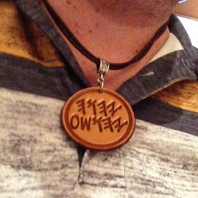 Leather Necklace PALEO HEBREW Name Father and Son YHWH - Etsy