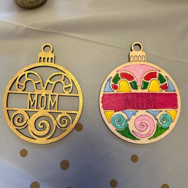 Personalized DIY Christmas Tree Ornament Kids Craft - Etsy