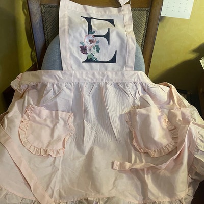 Personalized Initial Apron, Custom Letter Monogram Apron, Gift for Her ...